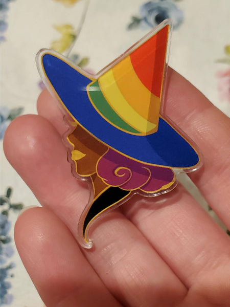 Pride Witches - Acrylic Pins – Witch Baby Soap